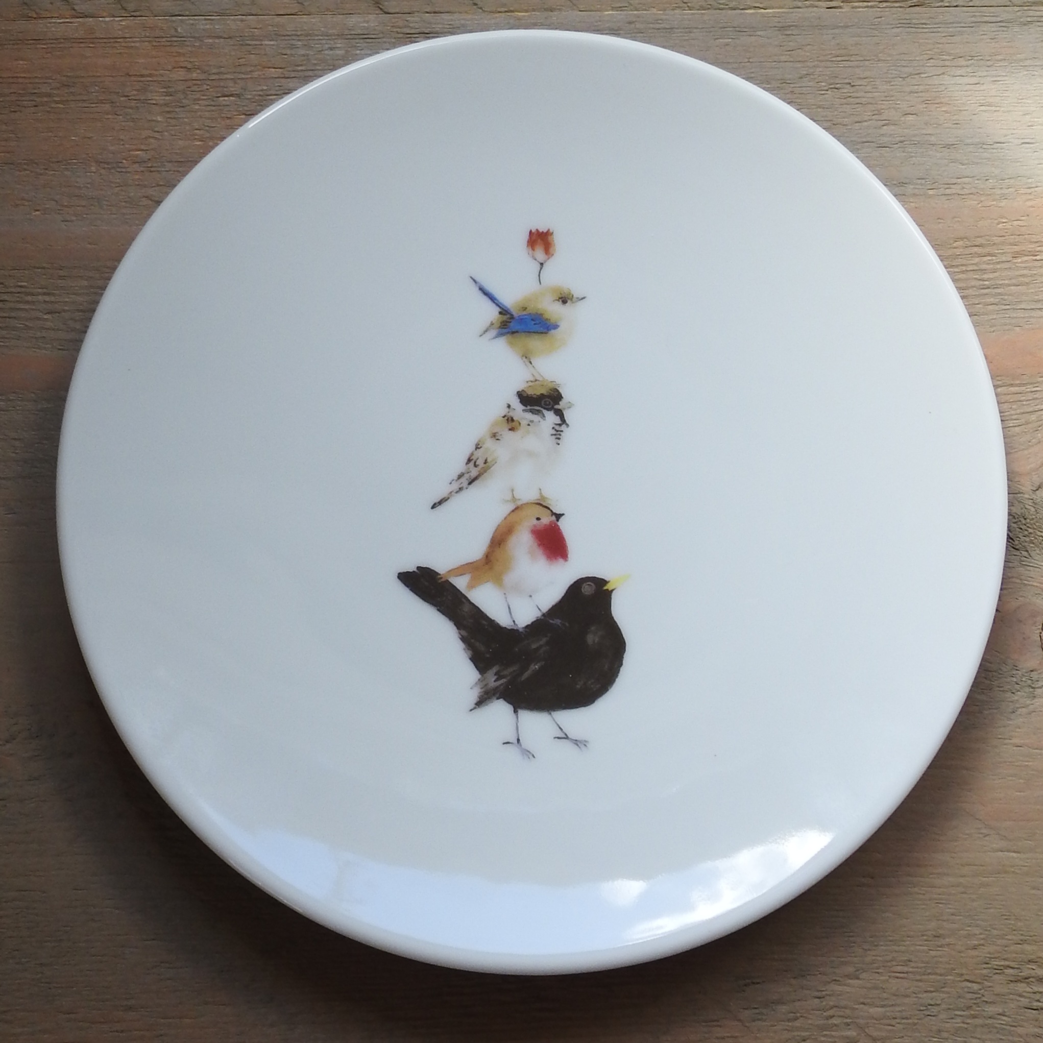 Decorative Plate Bird Tower - The Reed Warbler Shop