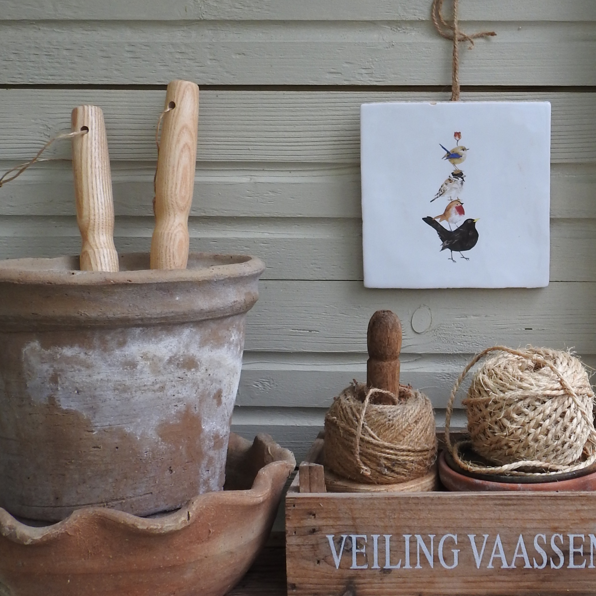 Tile Bird Tower - The Reed Warbler Shop