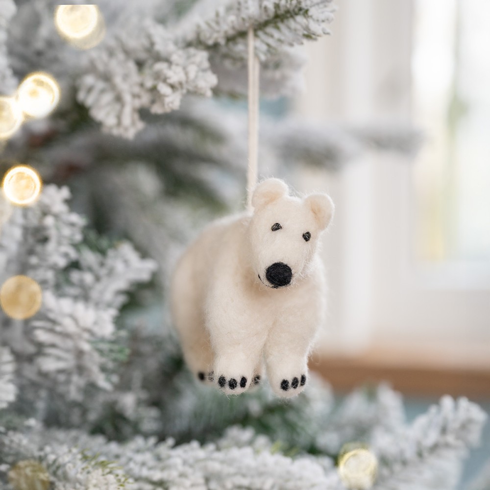 Hanger Winter Polar Bear - The Reed Warbler Shop